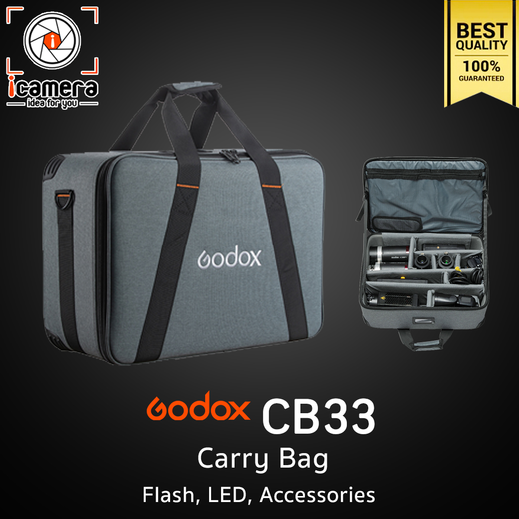 Godox Bag CB33 Carry Bag กระเป๋า กล้อง เลนส์ แฟลช LED และ อุปกรณ์ - icamera gadgets | Lazada.co.th