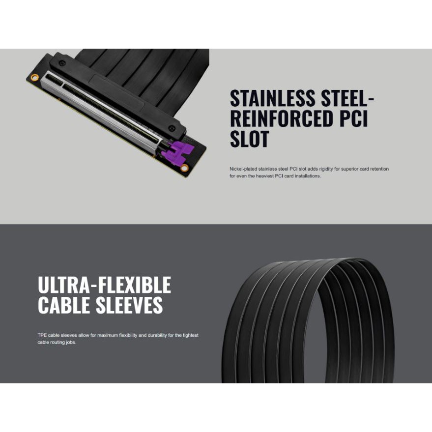 สายRiser Card PCI-E 3.0 16X สายต่อการ์ดจอจากเมนบอร์ด แบรนด์Cooler ...