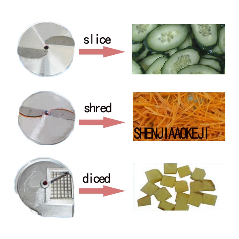 TJ-312A Vertical stainless steel shred slicing machine kitchen ...