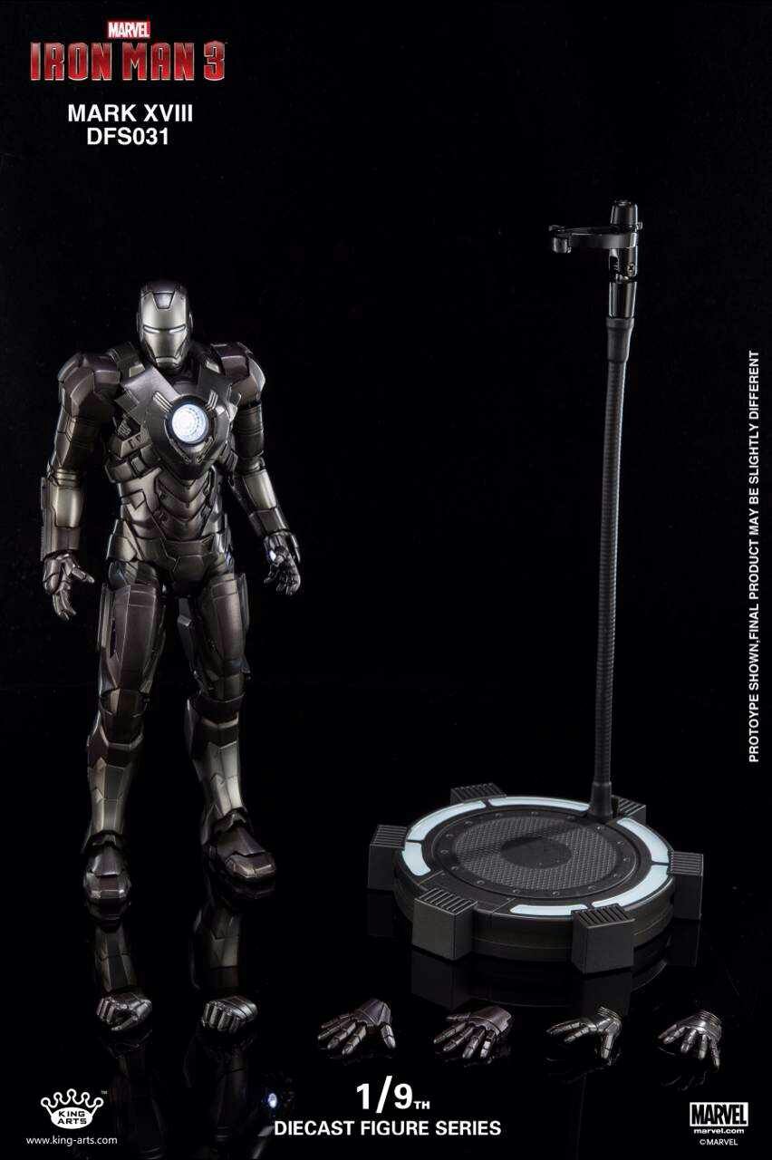 King Arts ™ Diecast Figure Series 1/9 IRON MAN MARK XVIII ไอรอนแมน โมเดล ฟิกเกอร์ | Lazada.co.th