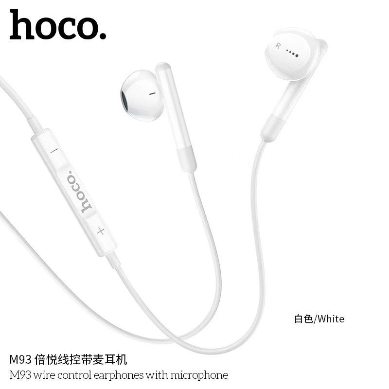 HOCO M93 STEREOชุดหูฟังทรงไอโฟนพร้อมโทรศัพท์มือถึอ 3.5มม - SHOP CZK ...