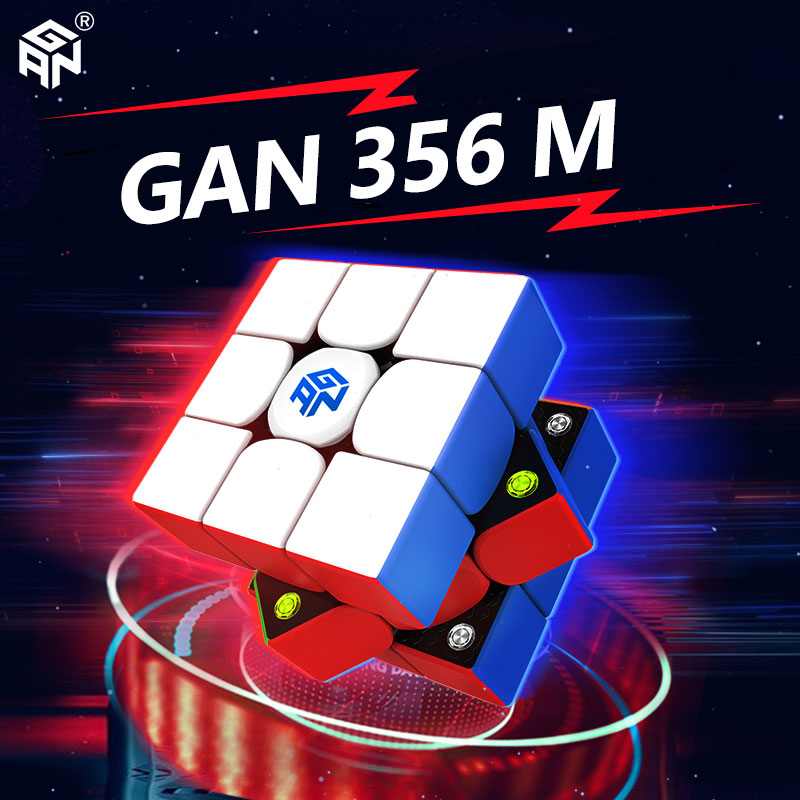 GAN 356 M รูบิค 3x3 แม่เหล็ก รวมของแถม 3 ชิ้น Magnetic Magic Cube gan ...