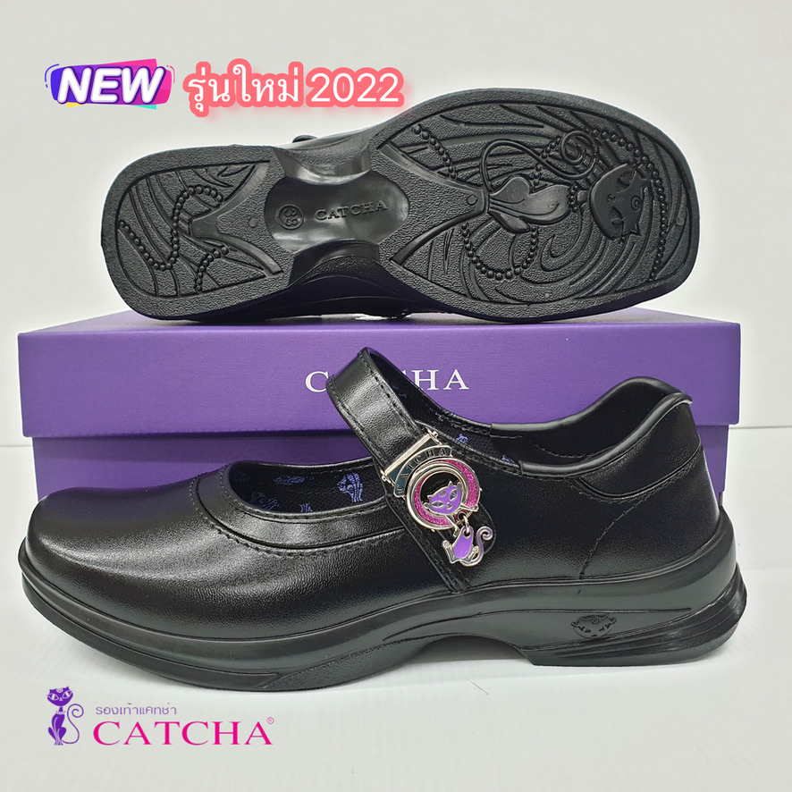 รองเท้านักเรียนผู้หญิง รองเท้าหนัง Catcha แคทช่า รุ่นใหม่ล่าสุด ปี 2022 ...