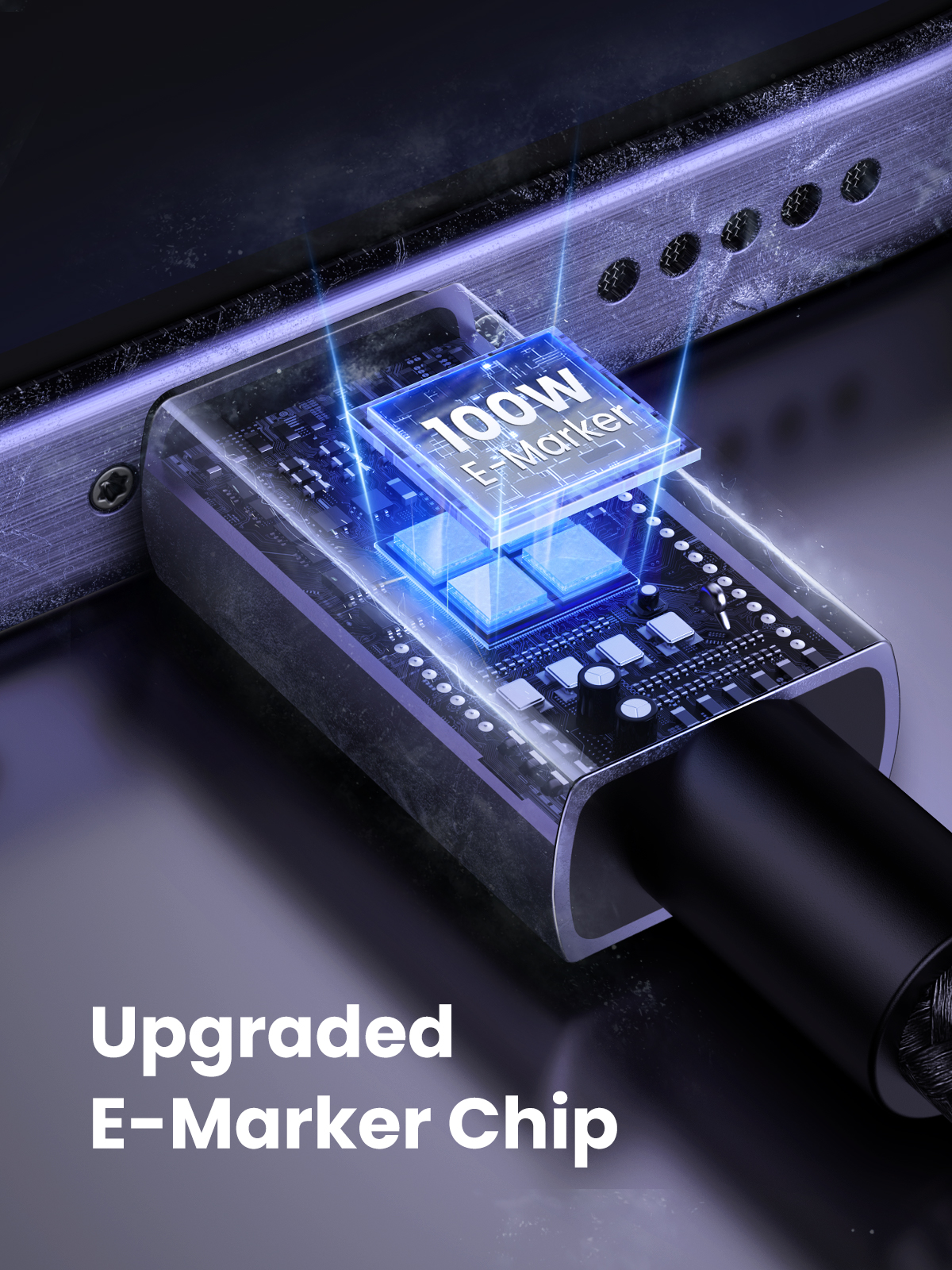 UGREEN 100W Type C Fast Charging Cable E-Marker for iPhone 15 Series Samsung S24 S23 Ultra iPad ...