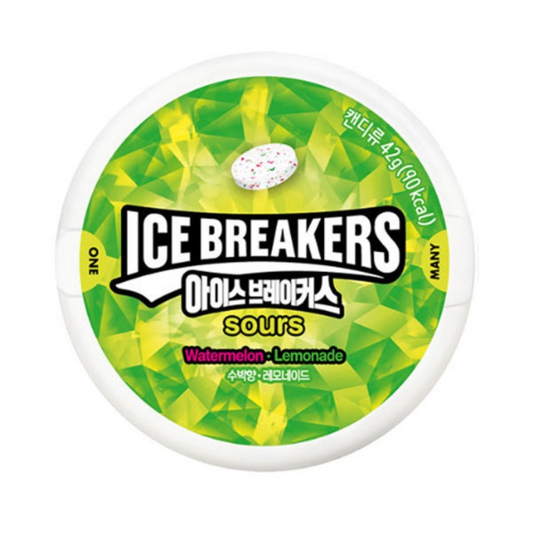 พร้อมส่ง Ice Breakers Sours ลูกอมมิ้นท์ Berry Splash and Strawberry 42g ...