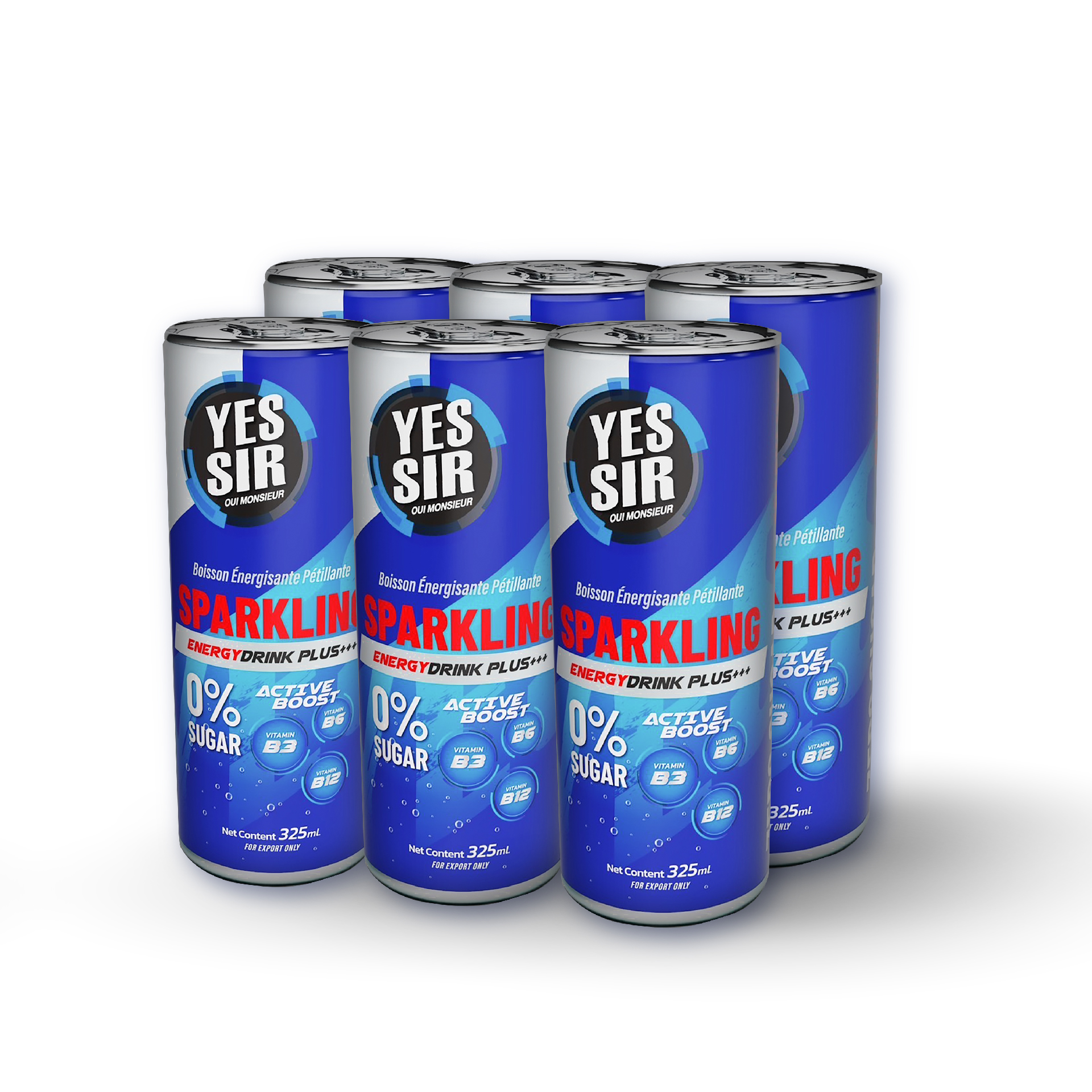 YESSIR Sparking energy drink ( Zero Sugar)2pack - เยสเซอร์ - ThaiPick