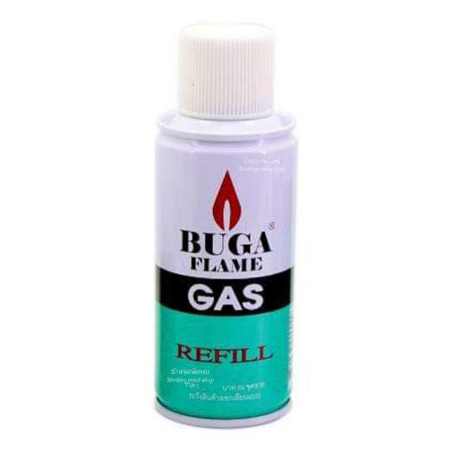 แก๊สไฟแช็ค แก๊สกระป๋อง BUGA Gas สำหรับเติมไฟแช็ค 3 ขนาด 50/132/375 ml ...