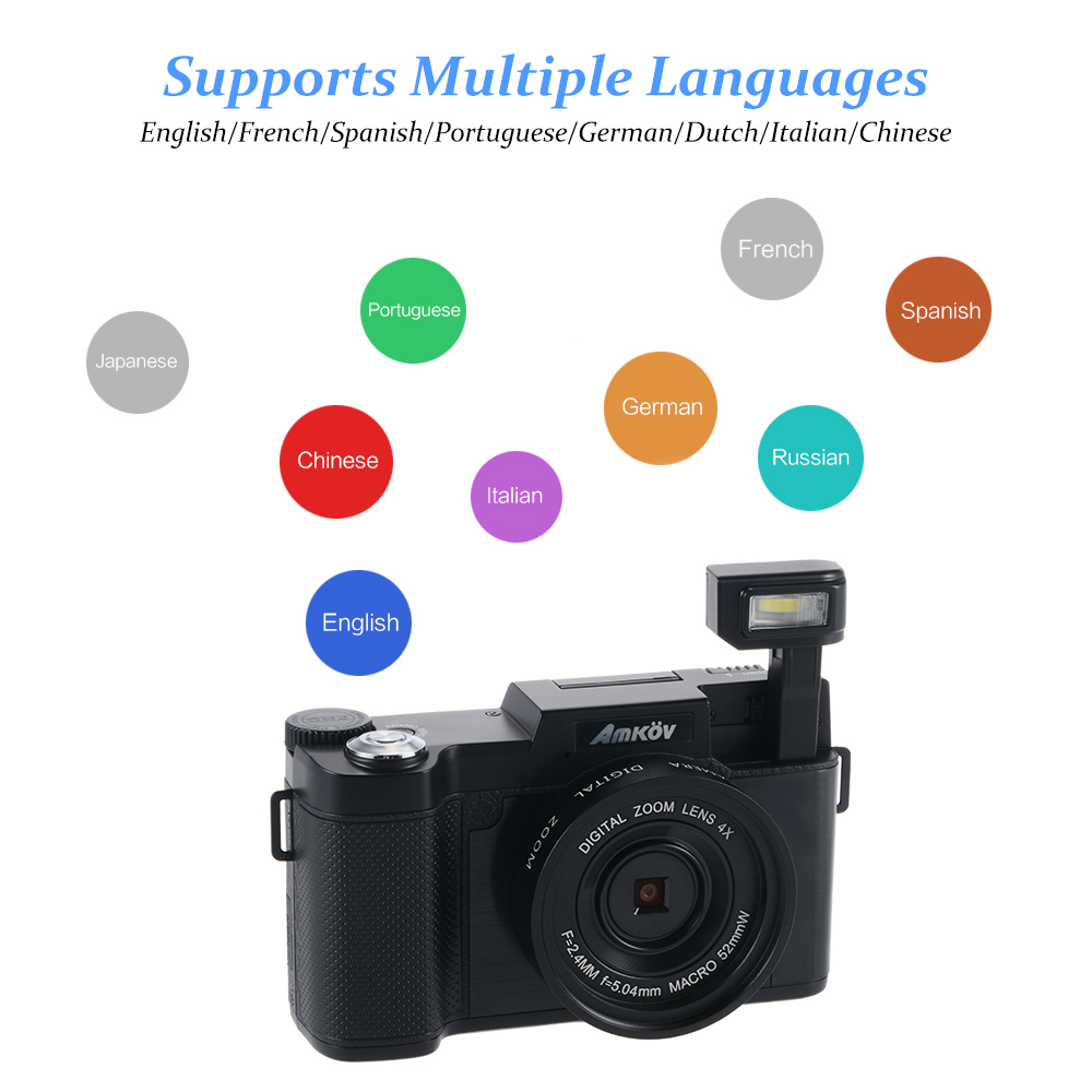 Xcsource กล้องดิจิตอลพร้อมฟิลเตอร์ 3.0 Inch TFT Color LCD Display 24MP ...