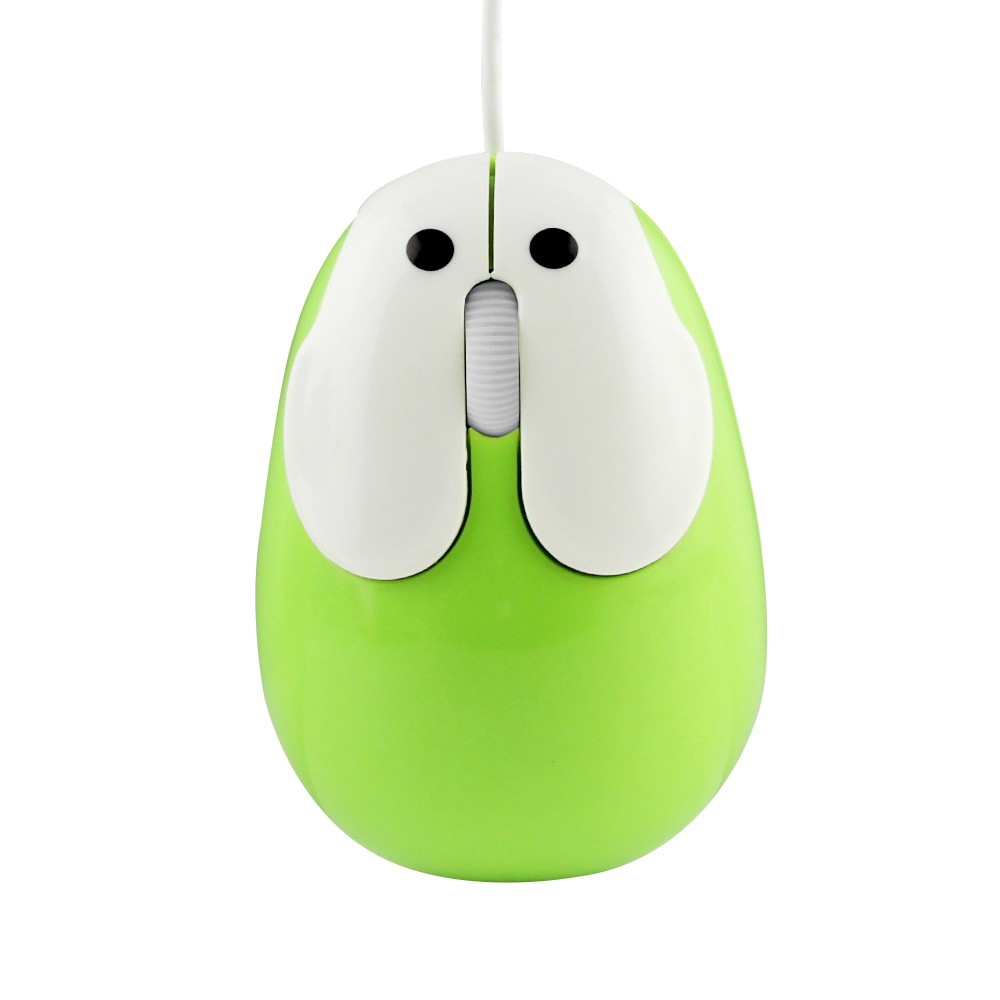 Mini Cute Cartoon Rabbit Mouse For Girl Wired Computer Gold Pink Mice ...