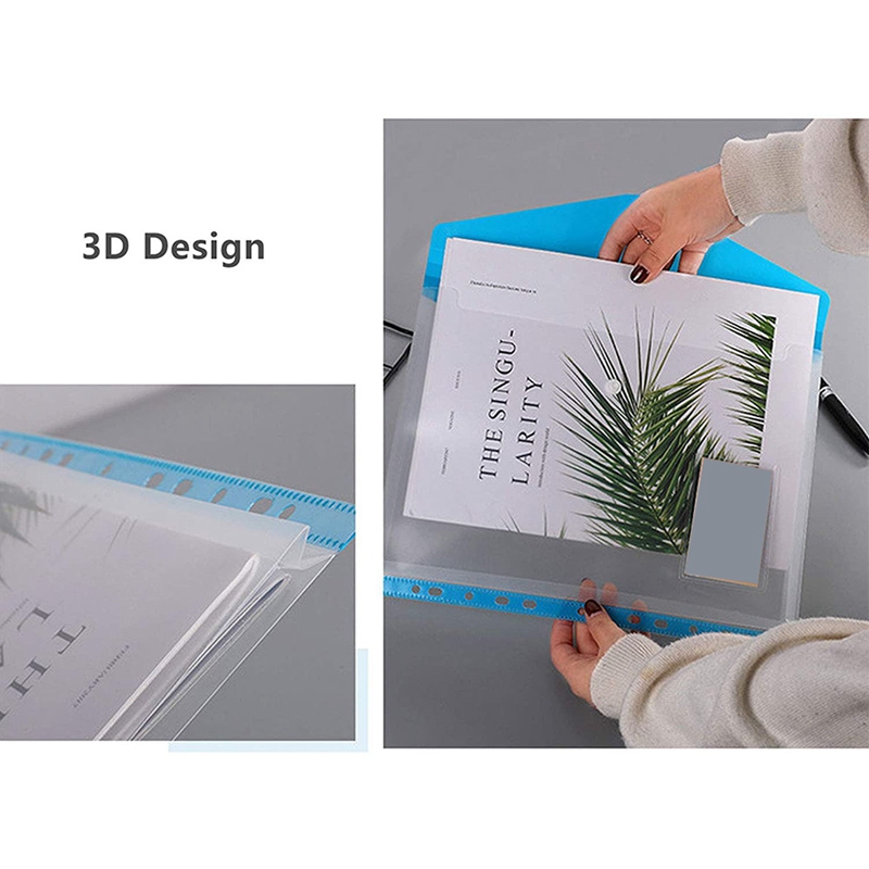 Punched Pockets A4 Plastic Wallets 12 Pack A4 Folders Wallets Plastic ...