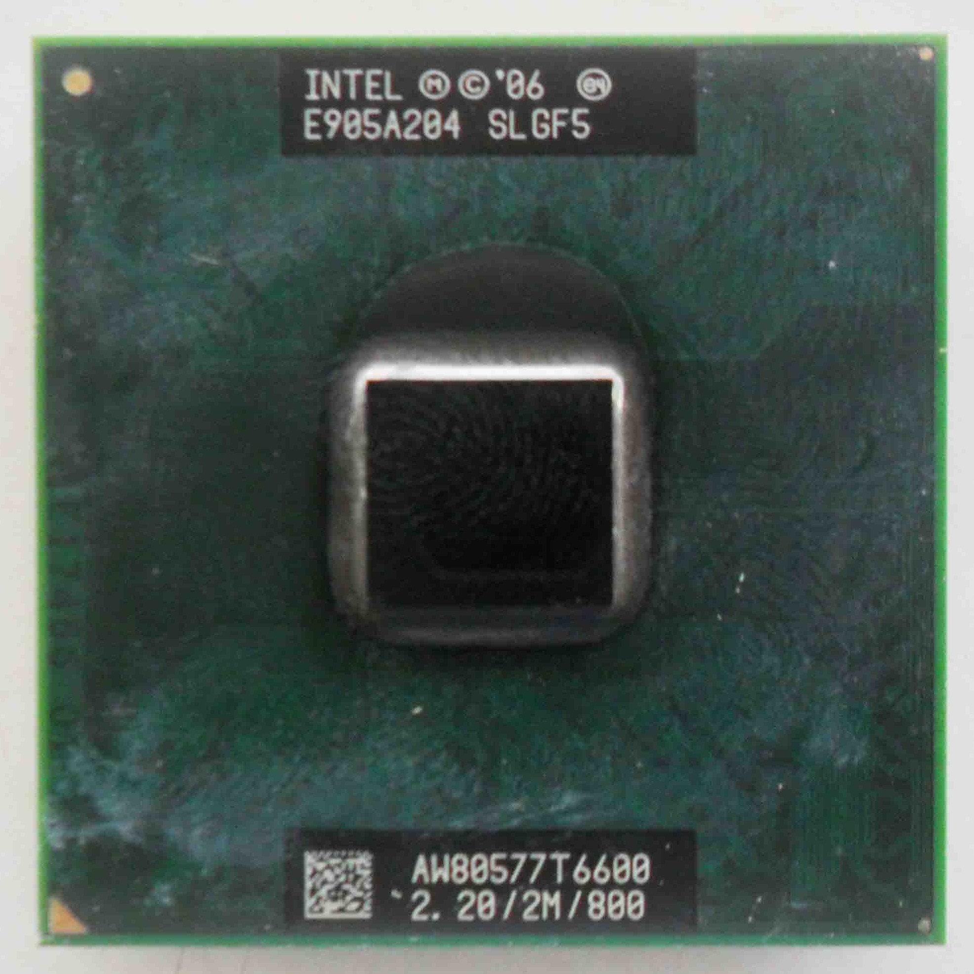 CPU NOTEBOOK Intel Core 2 Duo Processor T6600, 2.20 GHz, 2 MB L2 Cache ...