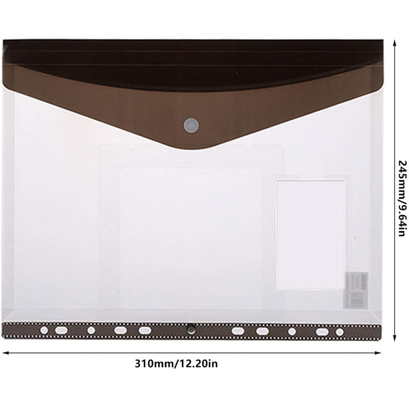 Punched Pockets A4 Plastic Wallets 12 Pack A4 Folders Wallets Plastic ...