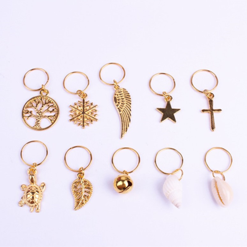 5-50pcsbag Silver Metal Hair Rings id Dreadlocks Bead Hair Cuffs Dread ...