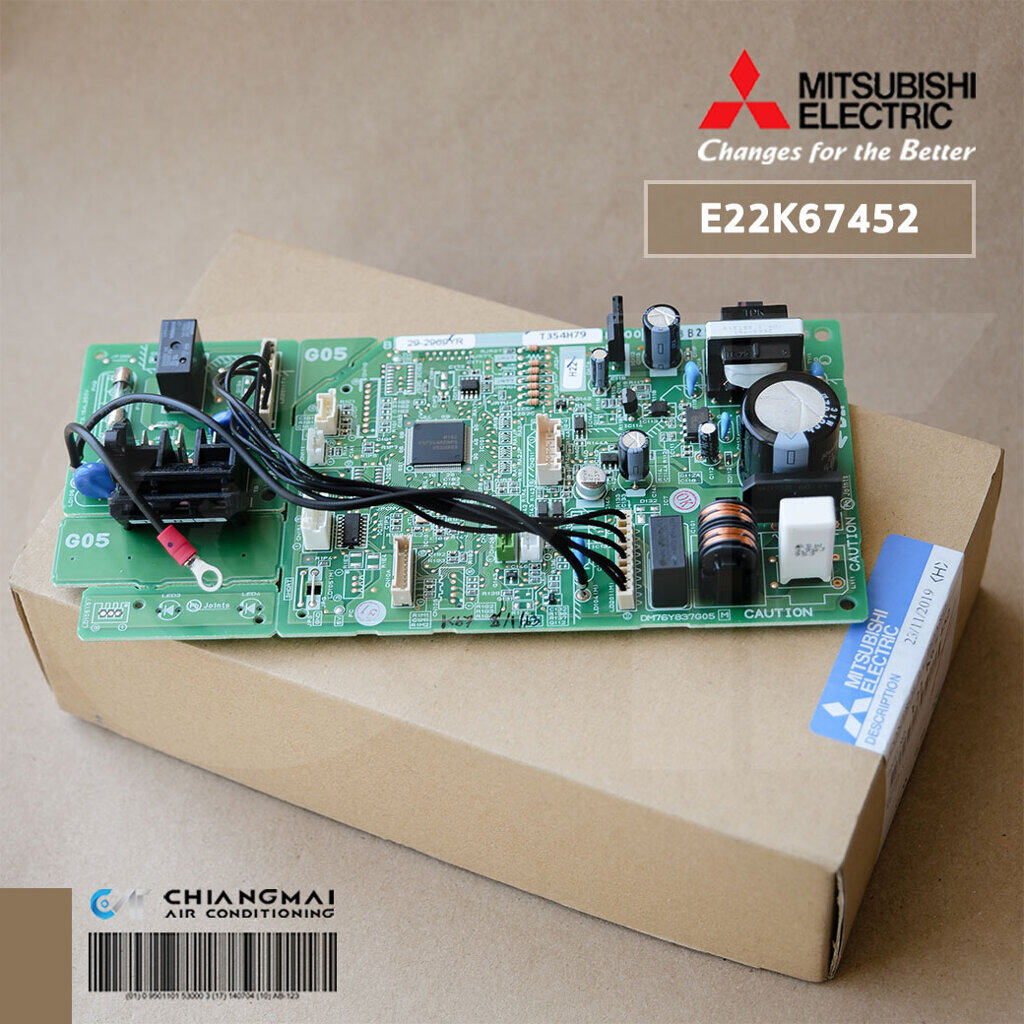 E22K67452 แผงวงจรแอร์ Mitsubishi Electric แผงบอร์ดคอยล์เย็น แอร์ ...