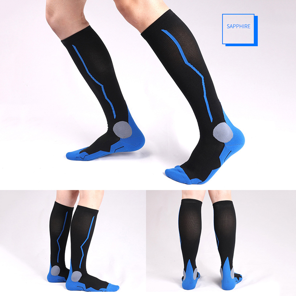 Long Compression Socks for Varicose Veins Unisex Cycling Stretch ...