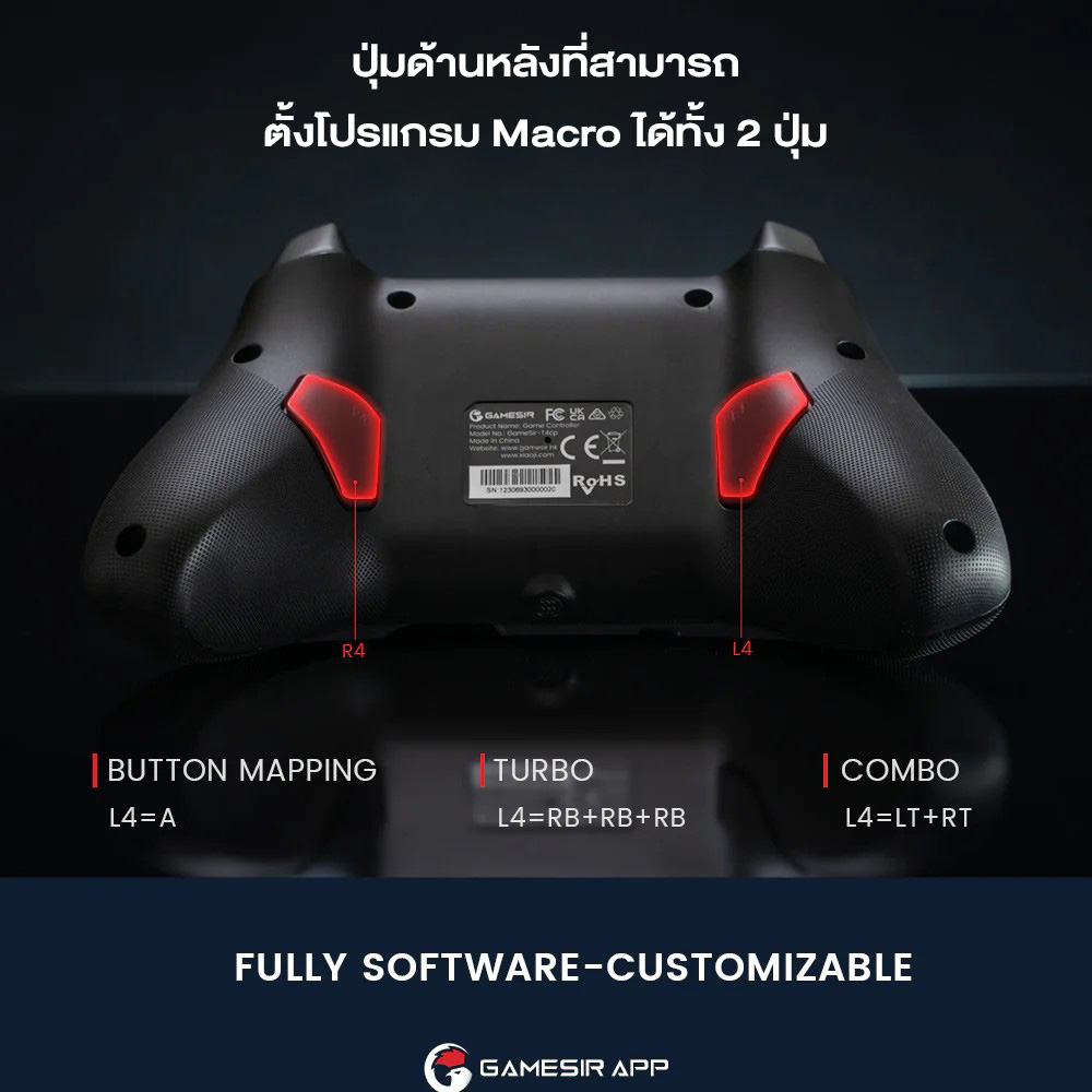 จอยเกม GameSir T4 Cyclone Pro Multiplatform Wireless Gamepad with Hall ...