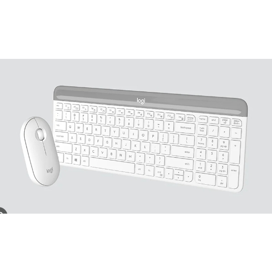 LOGITECH MK470 COMBO MK470 Slim Wireless Keyboard White | Lazada.co.th