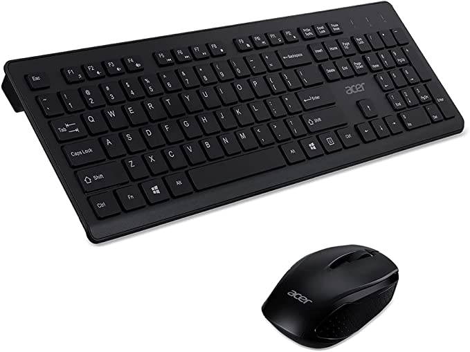 Acer Mouse + Keyboard Wireless ชุดคีย์บอร์ดและเมาส์ไร้สาย(Black ...