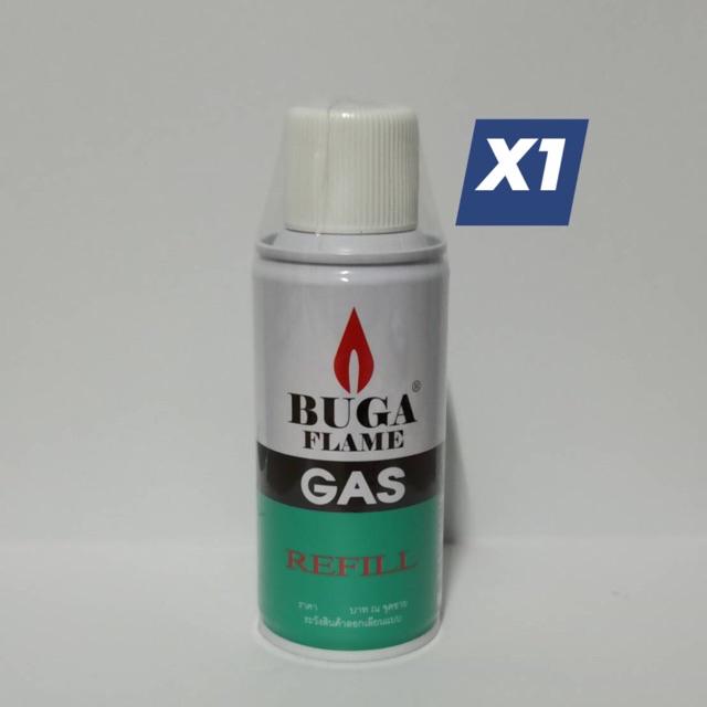 แก๊สไฟแช็ค แก๊สกระป๋องเติมไฟแช็ค BUGA Flame กระป๋องกลาง 30 กรัม แก๊ส ...