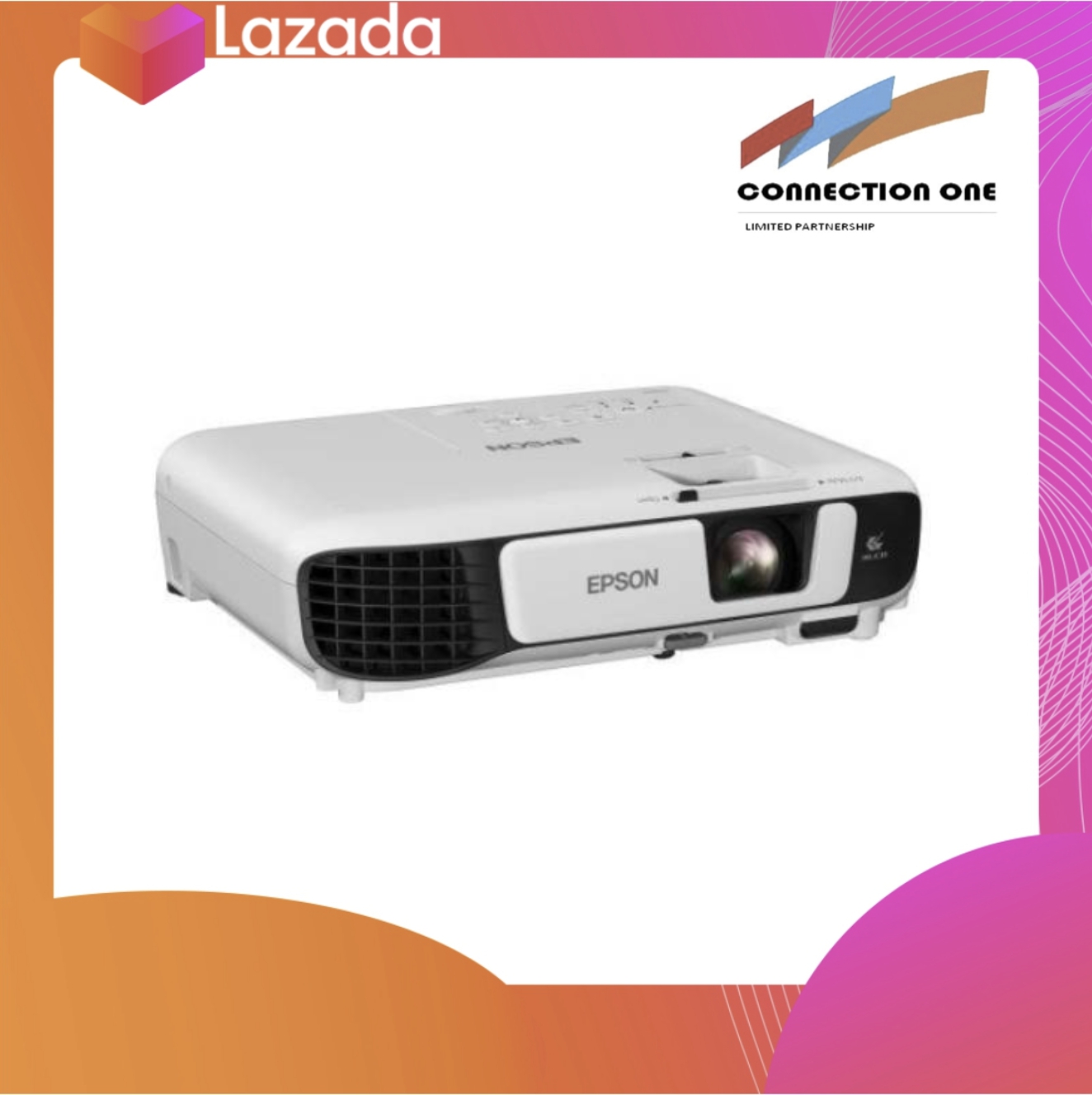 Epson EB-FH52 LCD Projector 2020 Model ความสว่าง 4,000 Ansi Lumens ความละเอียด Full HD 3LCD รับ ...