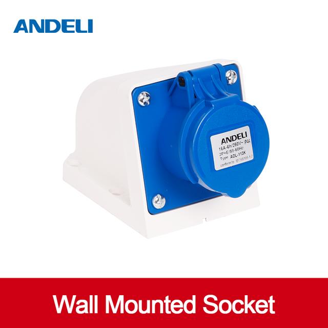 【CW】 ANDELI Industrial Plug/Coupler/Panel Mounted Socket/Wall Mounted ...
