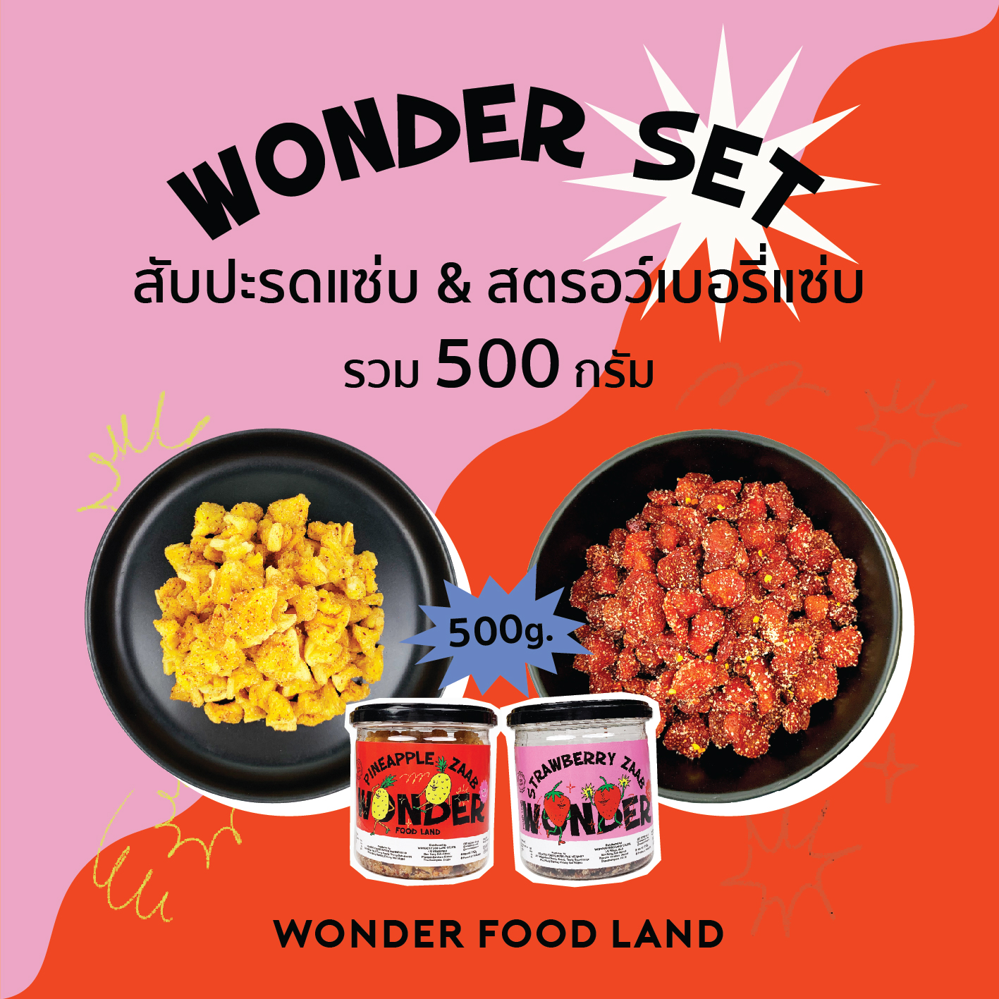 WONDER FOOD LAND : WONDER SET : สับปะรดภูแลแซ่บ & สตรอว์เบอรี่แซ่บ ...