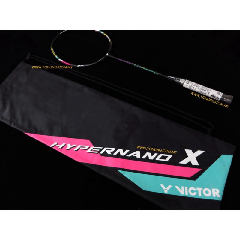 Badminton Racket Victor HYPERNANO X 800 28-30lbs 4U(83-84g) Black with ...
