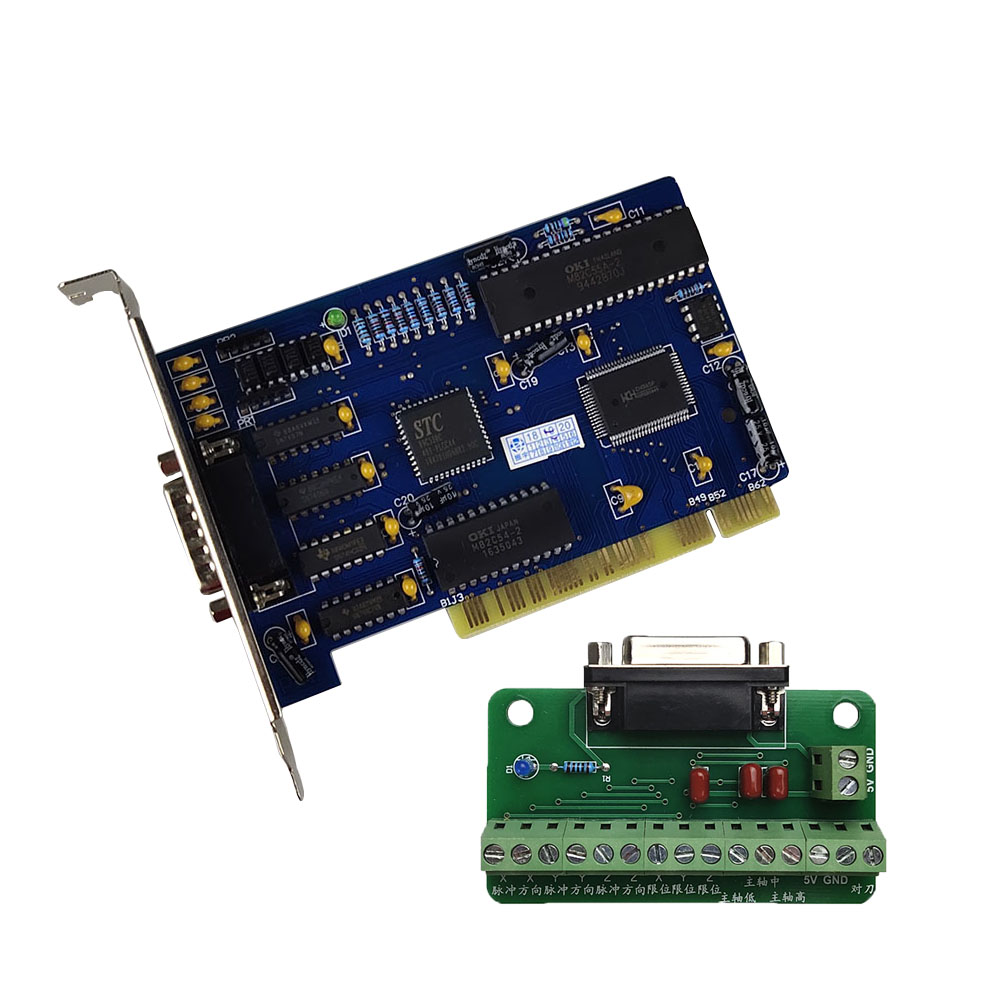 hot! CNC Router Engraving Milling Machine 3 Axis NC Studio PCI Motion Ncstudio Control Card+USB ...