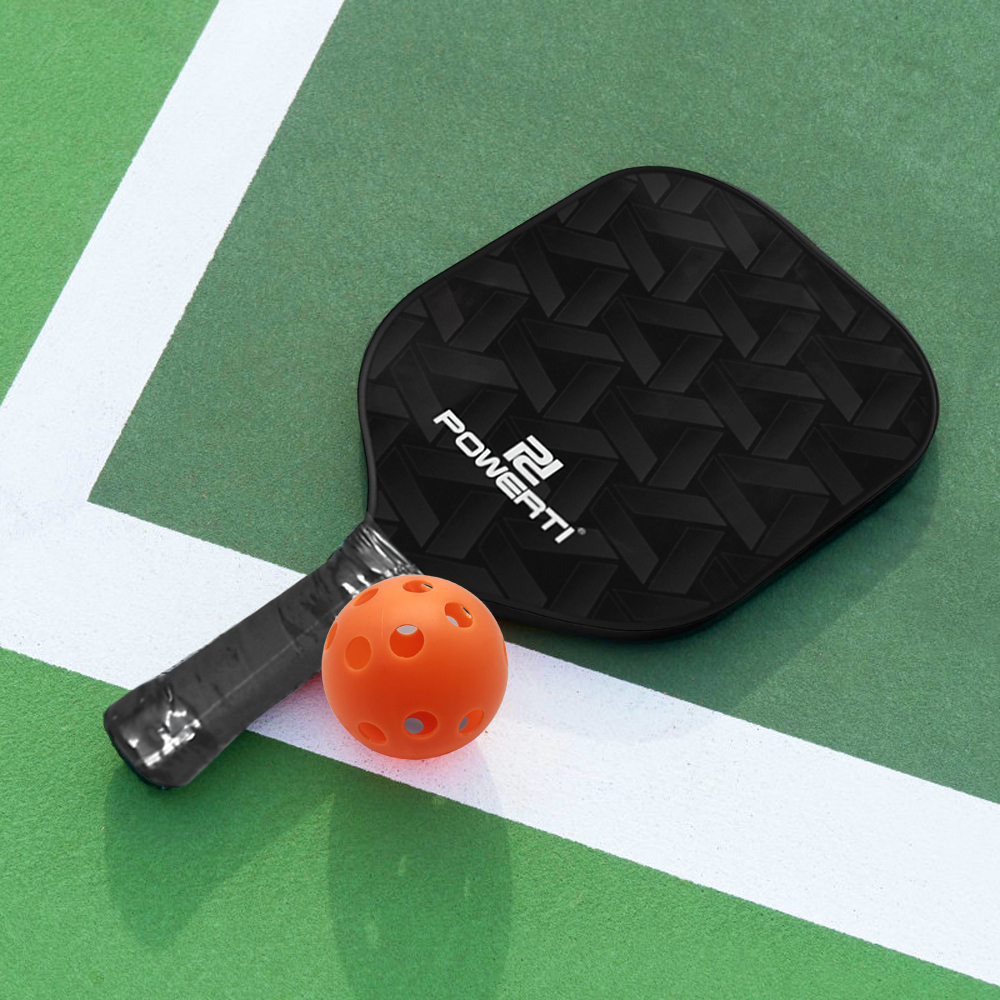 Pickleball Paddle and Ball Set Carbon Fiber Surface Pickle Ball Racket ...