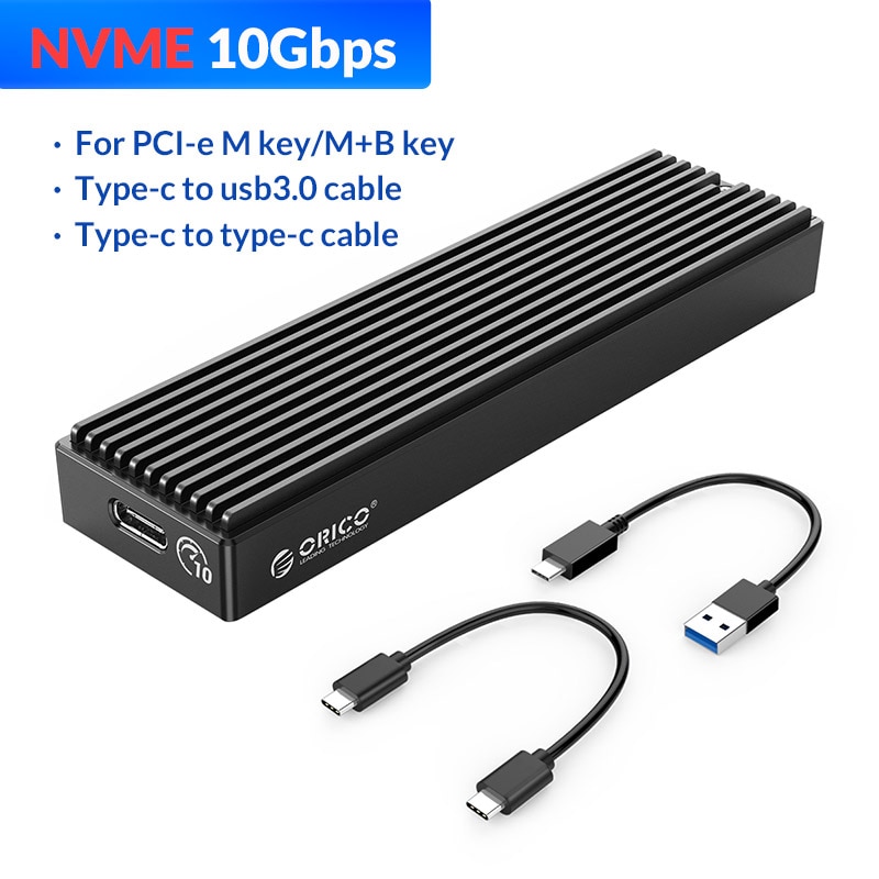 Orico M.2 NVME SSD Enclosure 510Gbps Type-C Solid State Drive 5Gbps ...