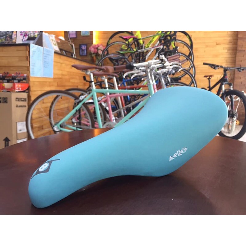 อาน_เบาะ ORIGIN8 ทรงแอโร่สีฟ้า Fixie / Single Speed / Road | Lazada.co.th