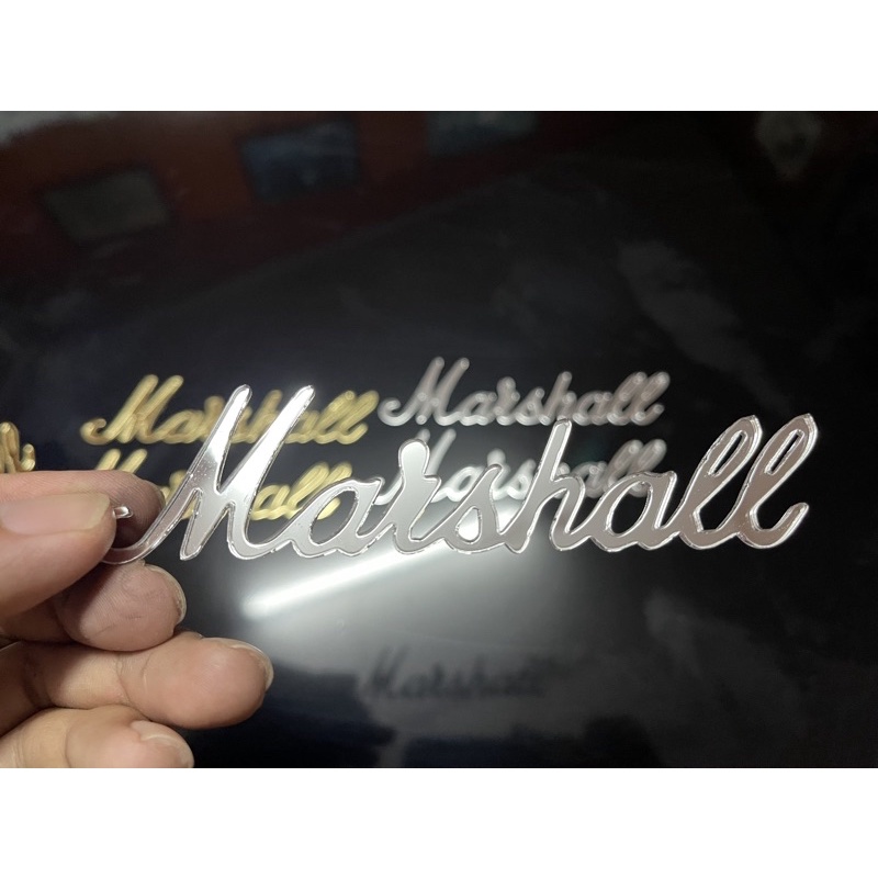 2022 ※โลโก้ติด ลำโพง ( ราคาต่อชิ้น ) marshall. สูง3cmღ | Lazada.co.th