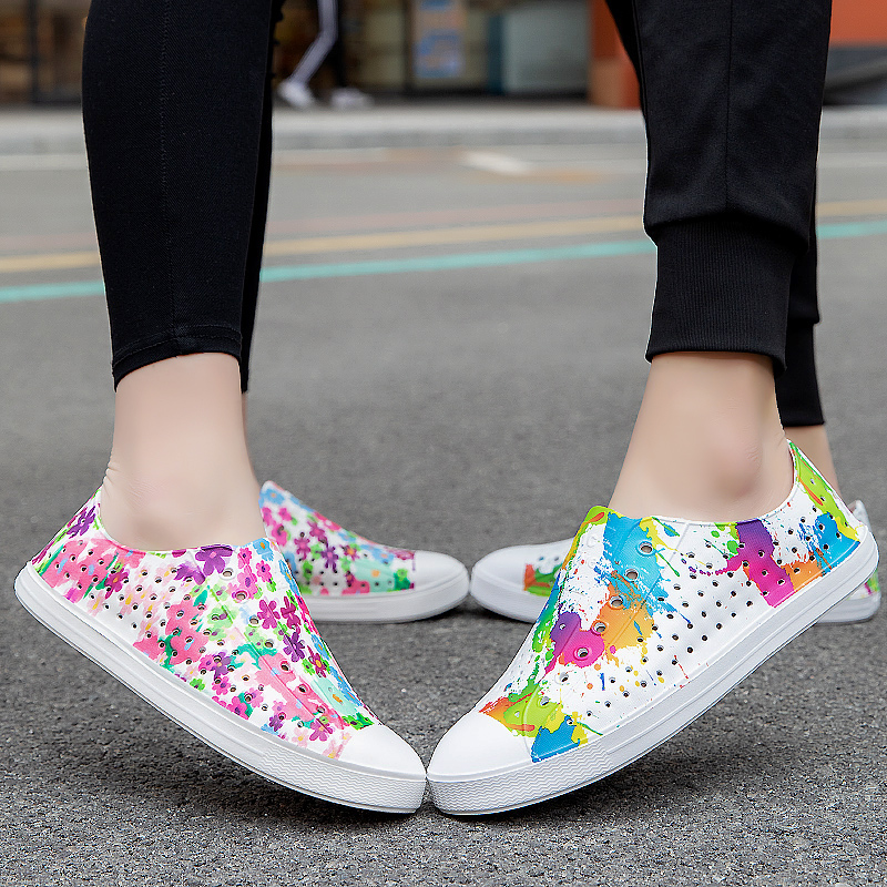 BHJKจัดส่งในประเทศไทยMen and Women Shoes รองเท้า EVA เยาวชนรองเท้ากัน ...