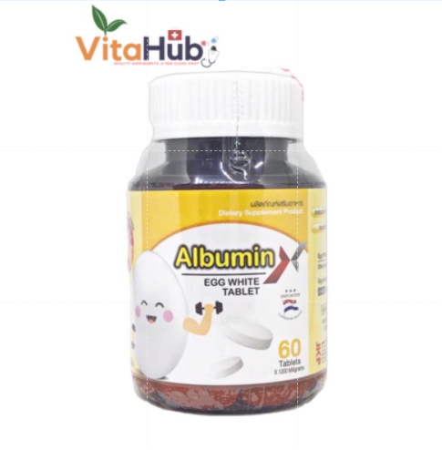 ALBUMIN EGG WHITE TABLET โปรตีนแอลบูมิน จากไข่ขาว 60 เม็ด | Lazada.co.th
