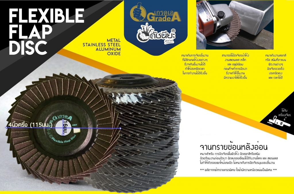 10ใบ เบอร์#320 จานทรายซ้อนหลังอ่อนขนาดจัมโบ้ 4.5นิ้ว ผ้าเกาหลี Korea ...