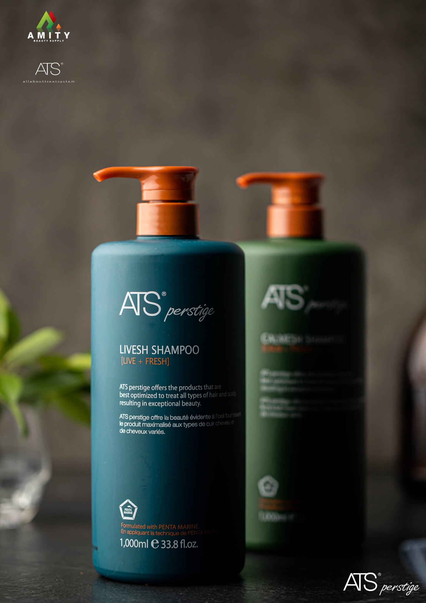 ATS Perstige Livesh Shampoo 600/1000 ml แชมพูช่วยให้หนังศีรษะแข็งแรง ลด ...