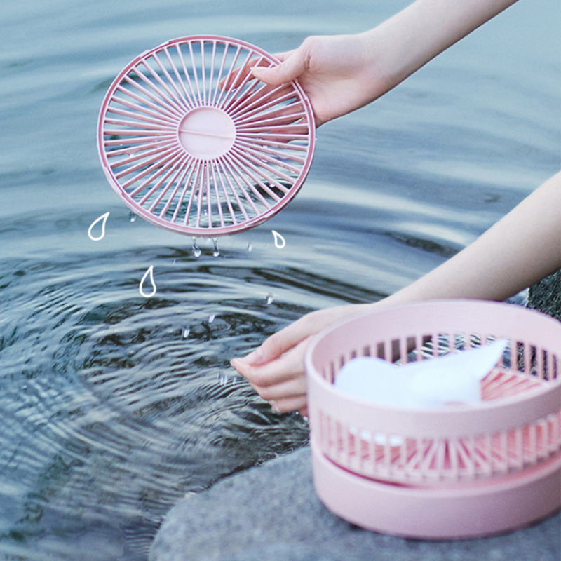 พัดลม พัดลมไฟฟ้า แบบพกพาพับได้ พัดลมตั้งโต๊ะ ยืดหดได้ พัดลมชาจเก็บไฟ ...