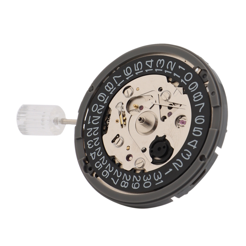 NH35 NH35A Automatic Watch Movement Brand New Black Date Window 24 ...