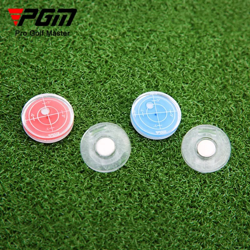 คลิปมาร์กเกอร์แม่เหล็ก PGM สีแดงและสีน้ำเงิน (MK011) สําหรับมาร์กลูกกอล์ฟ Magnetic Golf Clip ...