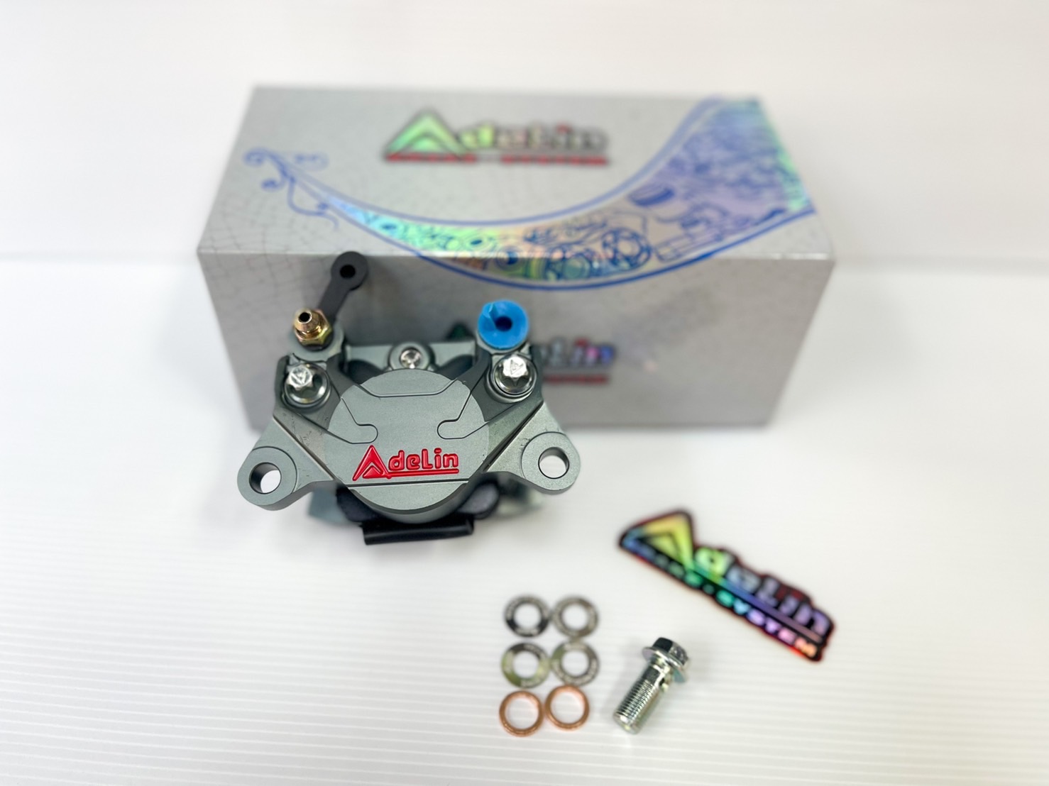 ปั้มดิสล่าง (Adelin) ADL-17 (ผีเสื้อปักข้่าง) สีเทา | Lazada.co.th