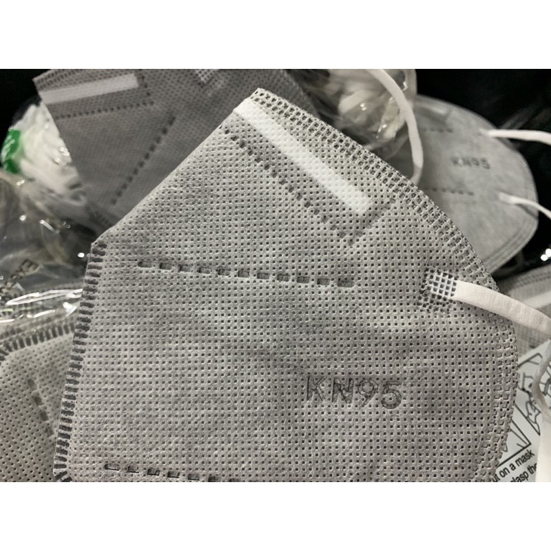 หน้ากากอนามัย 6 ชั้น KN95 N95 PM2.5 หน้ากากคาร์บอน แมสสีเทา กรองฝุ่น หนาพิเศษ แท้100- ผ้าปิดปาก ...