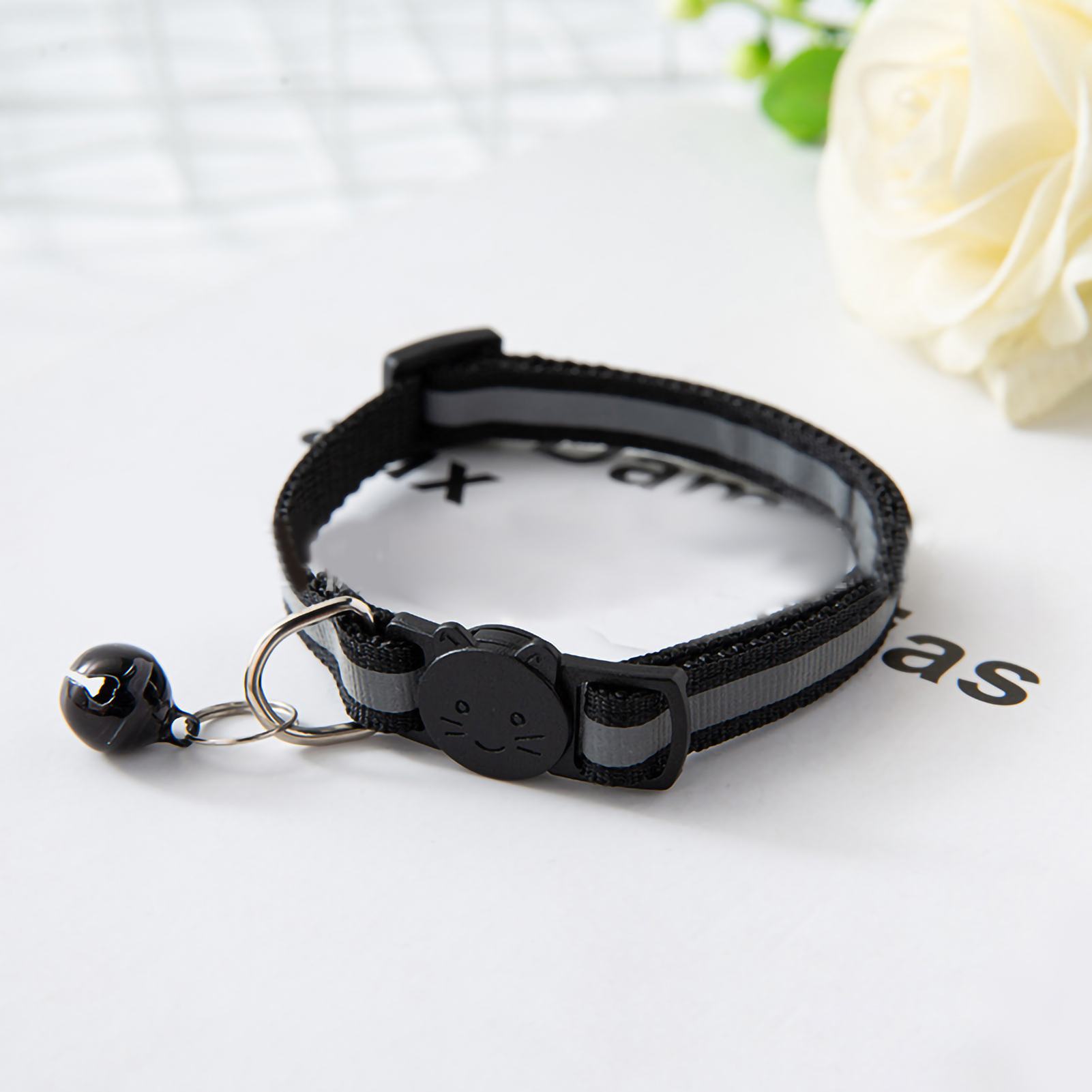 【COD】Pet Bell Collar Safety Buckle ปลอกคอแมวสะท้อนแสงแบบปรับได้พร้อม ...