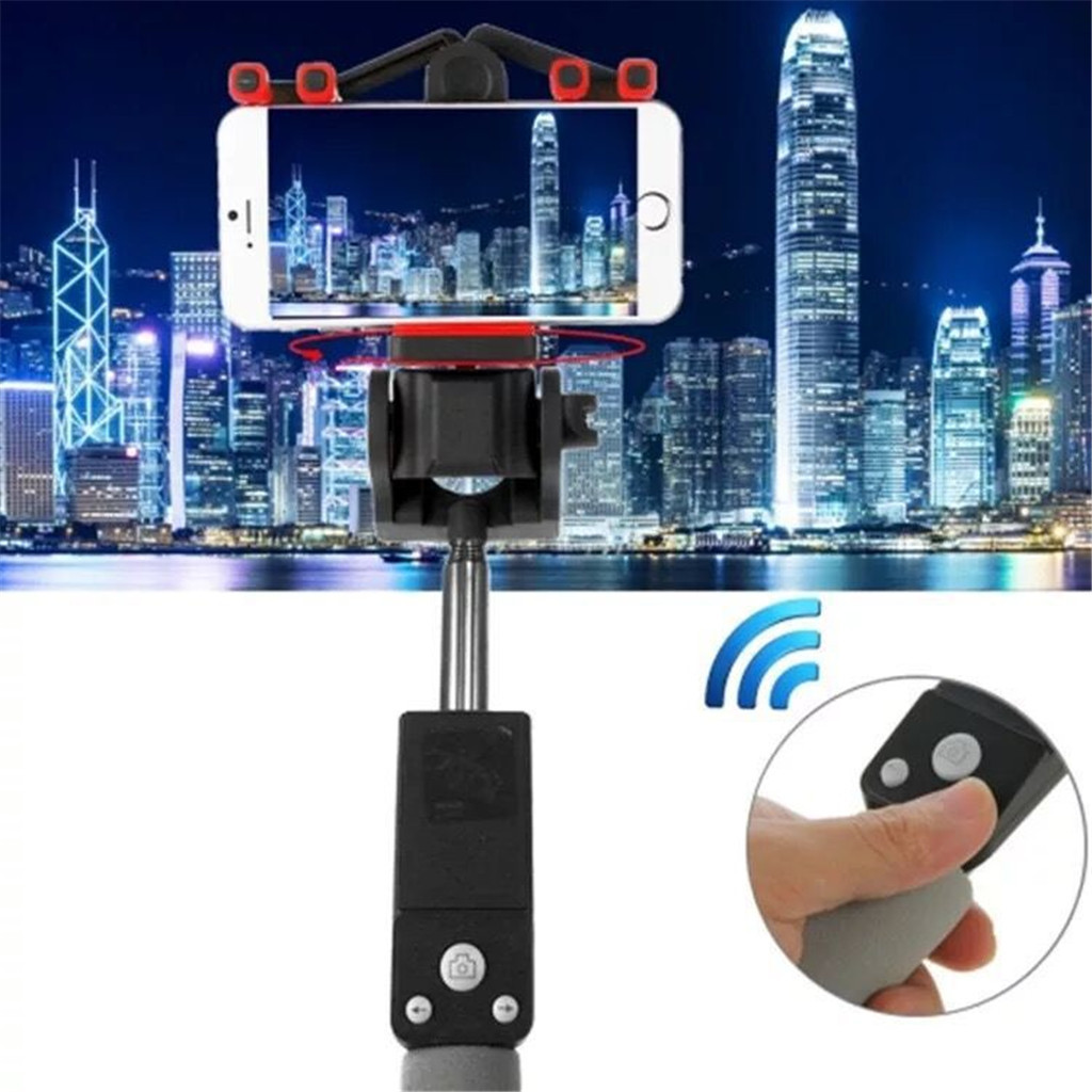 Extendable Handheld Selfie Stick Bluetooth Remote 3 In 1 ไม้เซลฟี่