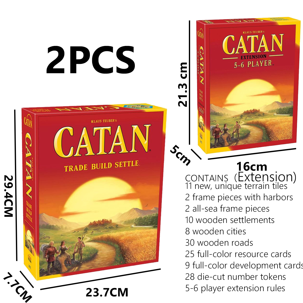 เกมกีฬา Catan/Catan Extension - 5-6 Player Board Game ประสบการณ์การ์ด ...