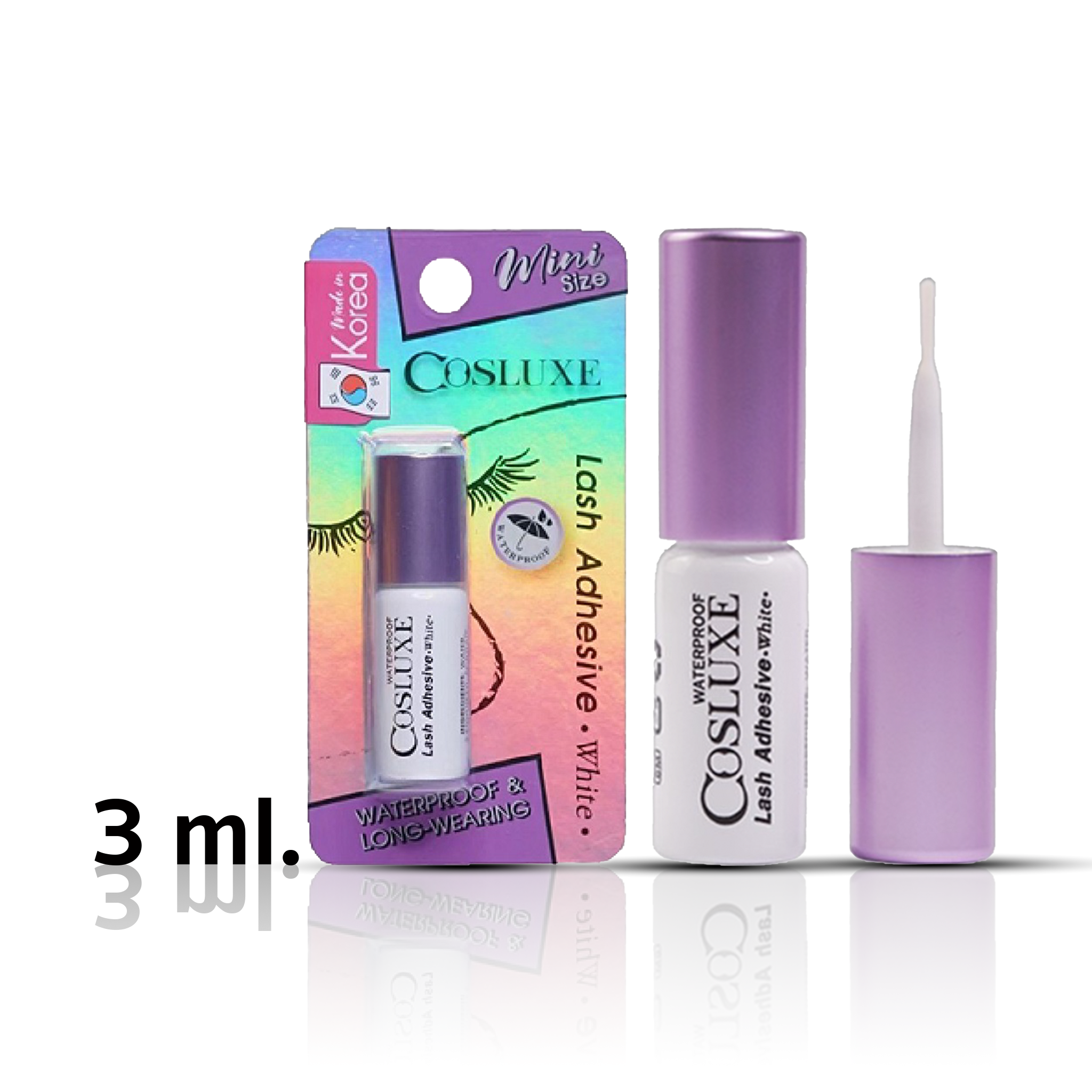 COSLUXE LASH ADHESIVE WHITE WATERPROOF (3ml) : คอสลุค กาว กาวติดขนตา ...