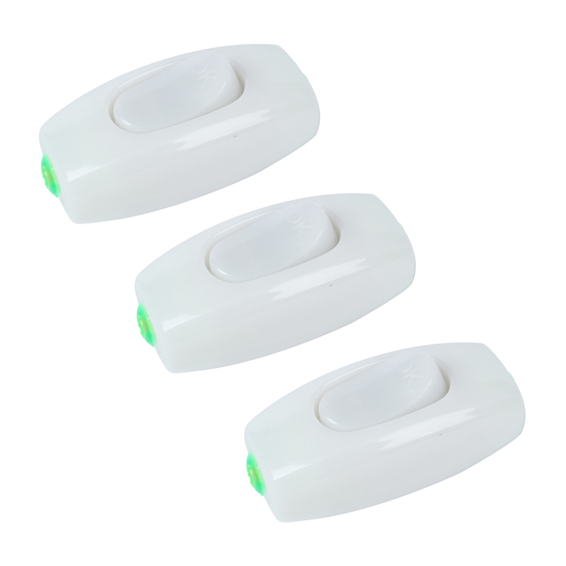 3X in Line Cord Light Replacement on Off Switch White - dubi21148012 ...