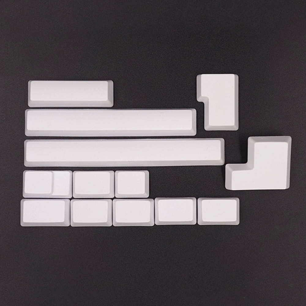 【Ready】 PBT OEM Keycaps For Cherry Mx Switch Keyboard Key Minila 3x ISO Enter Black White 1.75 ...
