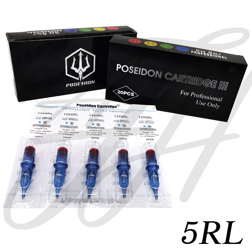 POSEIDON CARTRIDGE III 5RL 20 ชิ้นในกล่อง - fahtattoosupply - ThaiPick