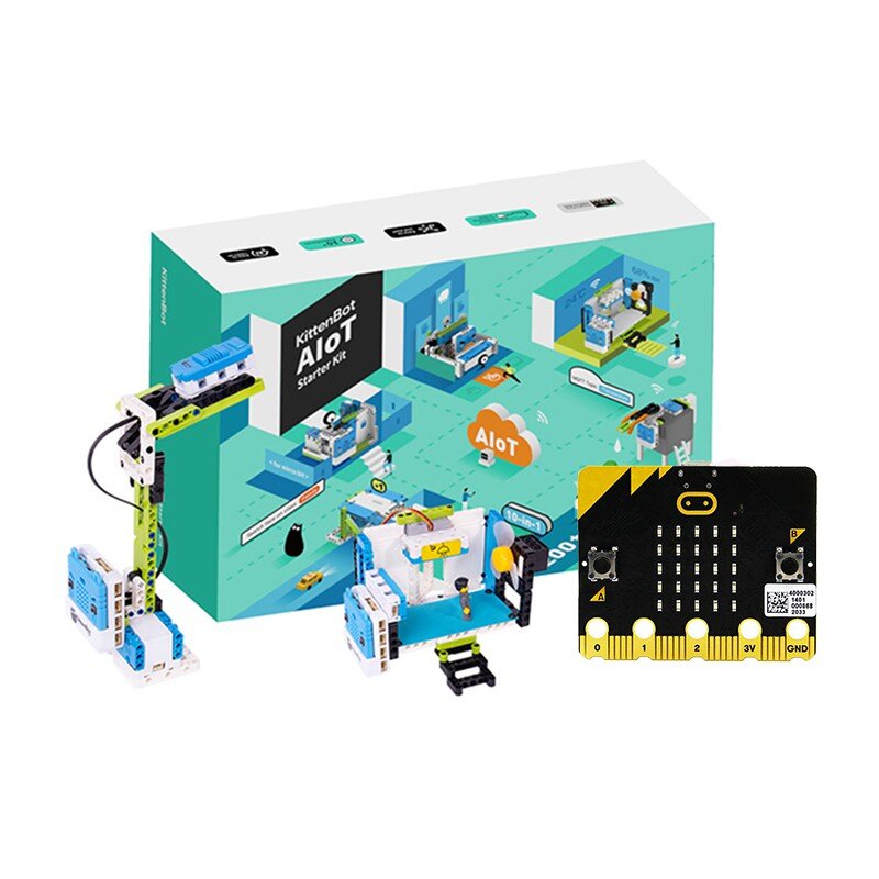ชุดเรียนรู้เกี่ยวกับ Ai ด้าน IoT เขียนโปรแกรมไมโครบิต Kittenbot AIoT Learning Kit For microbit ...