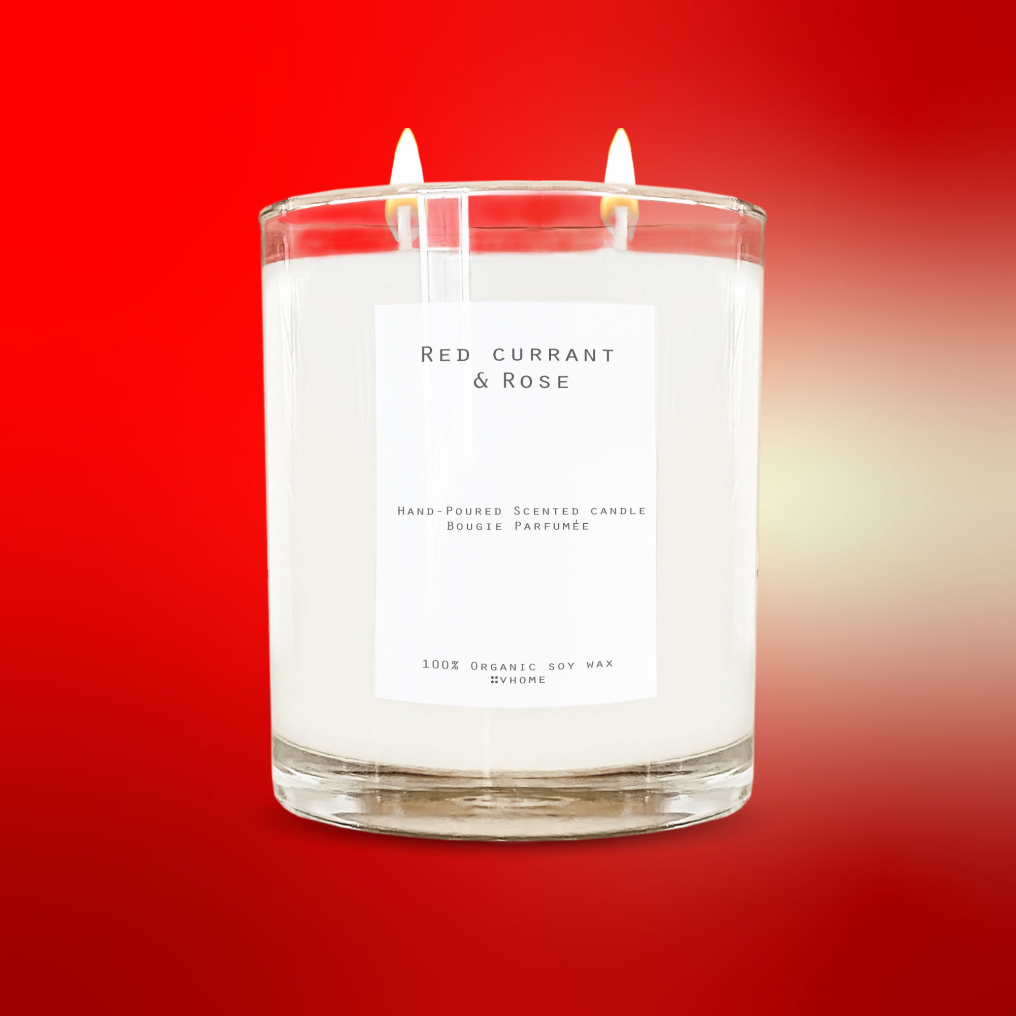 Red Currant & Rose Perfume Candle(300g/10.14 oz (45 - 55 hours) Double ...